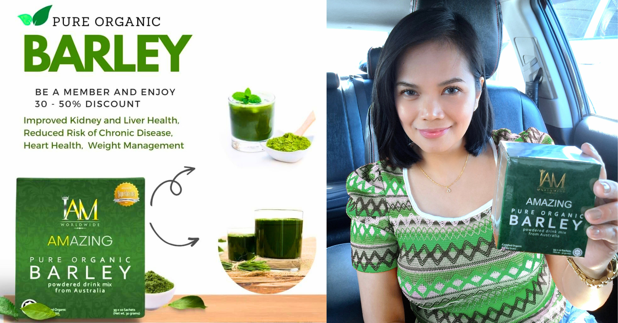 Amabelle Mercado | IAM Amazing Pure Organic Barley